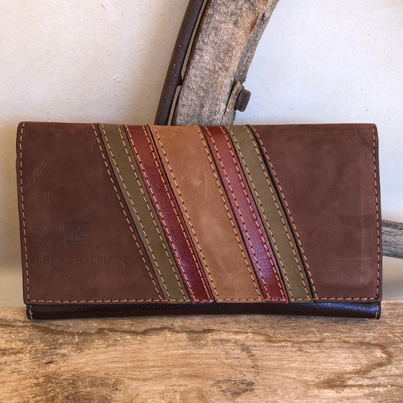 Pierre Balmain | Bags | Pierre Balmain Paris Leather Trifold Wallet New ...